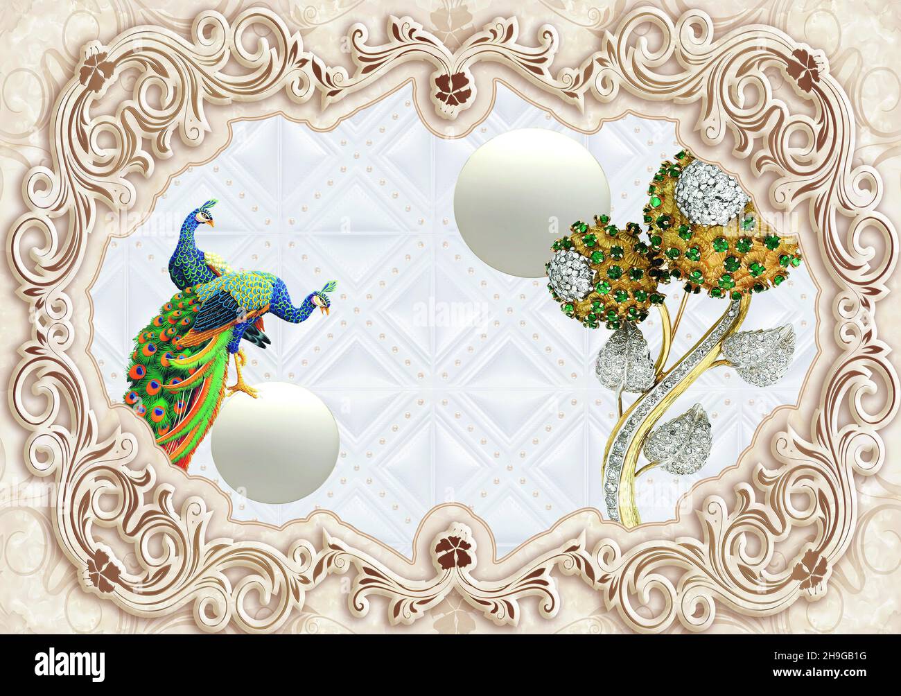 3D High Decoration Background Wallpaper Stock Photo - Alamy