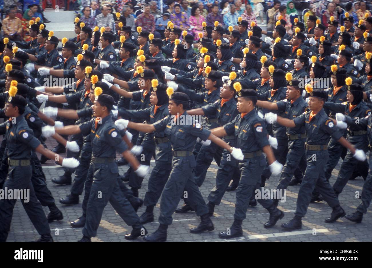 the Military Parade at the Malaysian National Day or Hari Merdeka ...