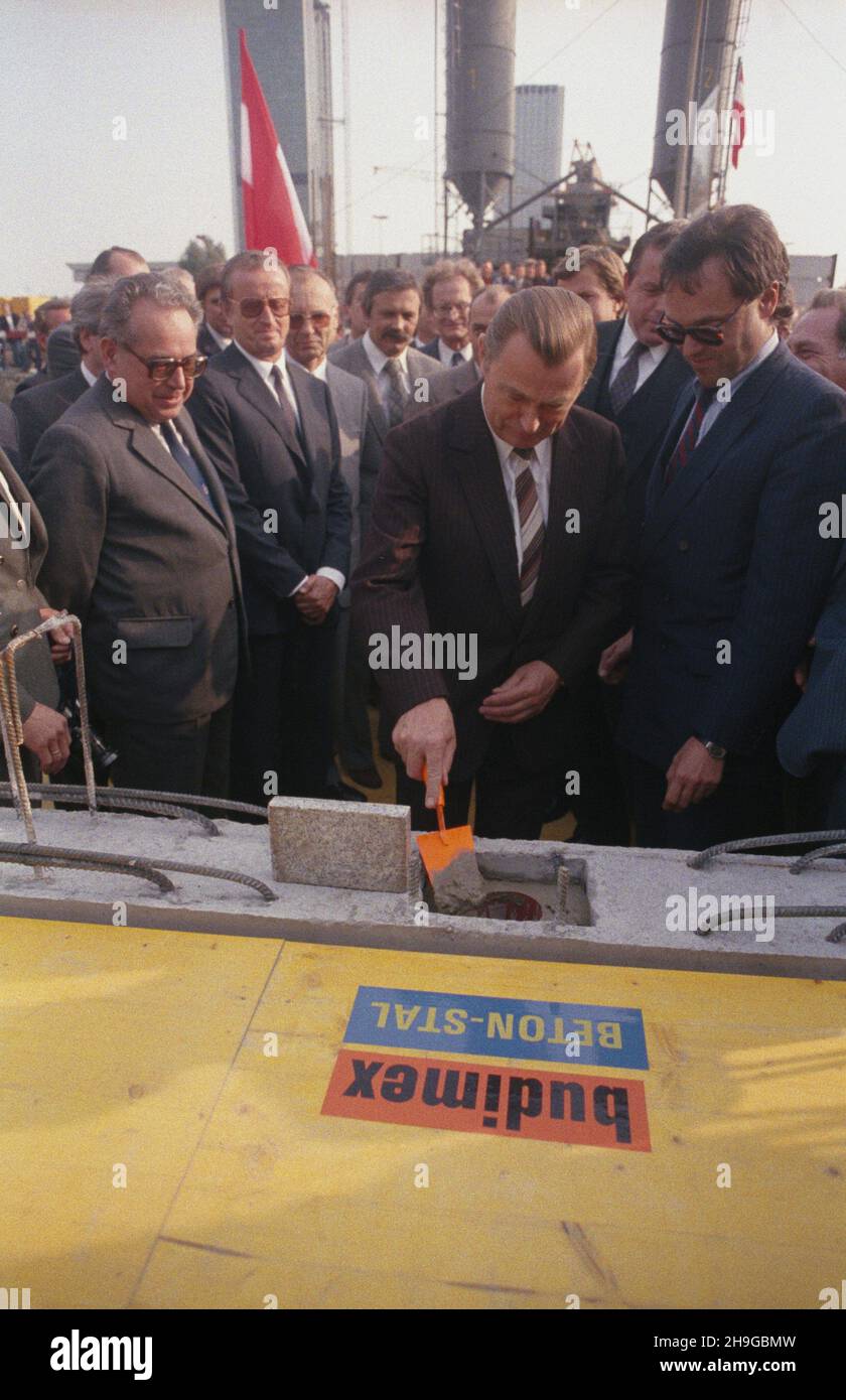 Warszawa 22.09.1987. Wizyta kanclerza federalnego Republiki Austrii ...