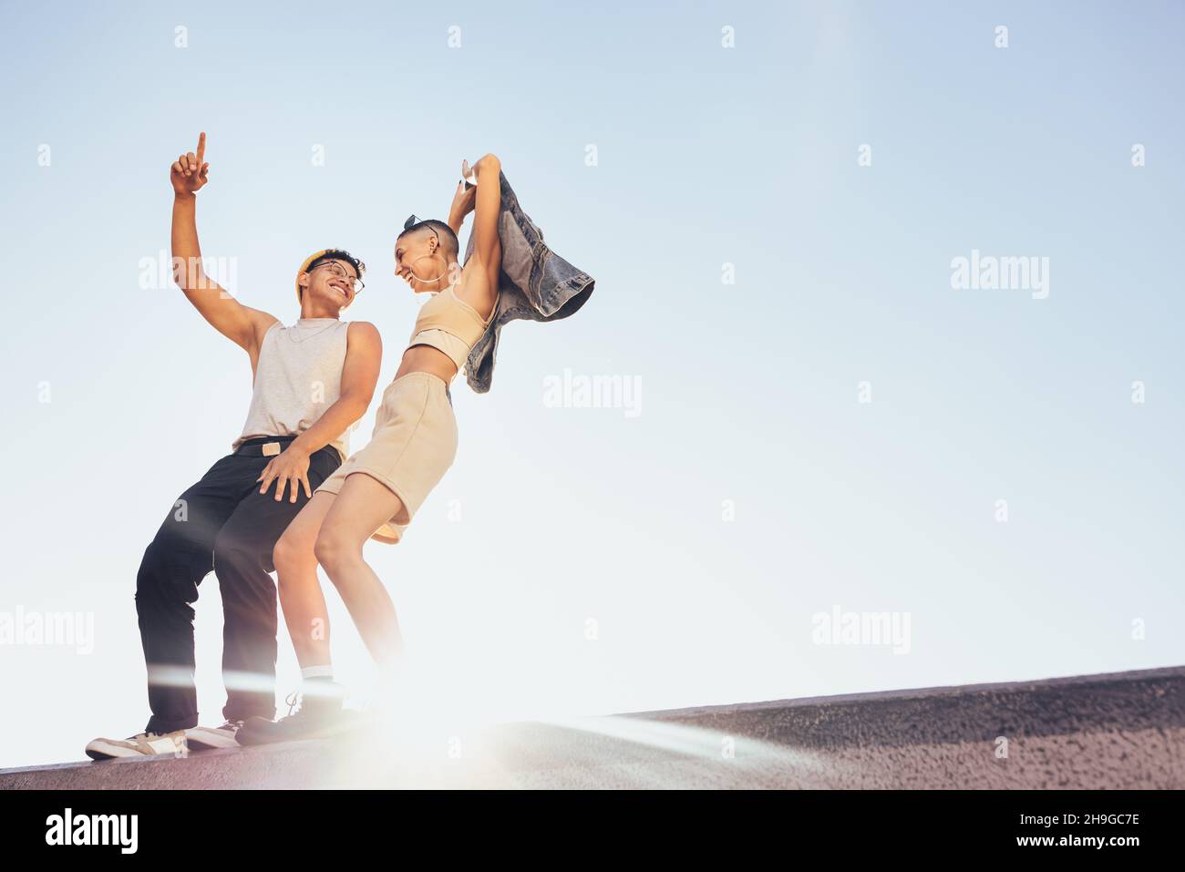 Two men dancing together hi-res stock photography and images - Alamy