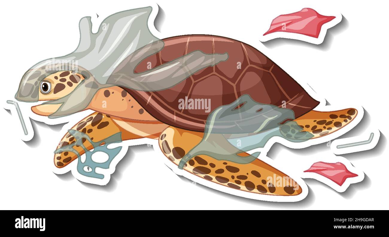 Marine animal stuck garbage plastic hi-res stock photography and images ...