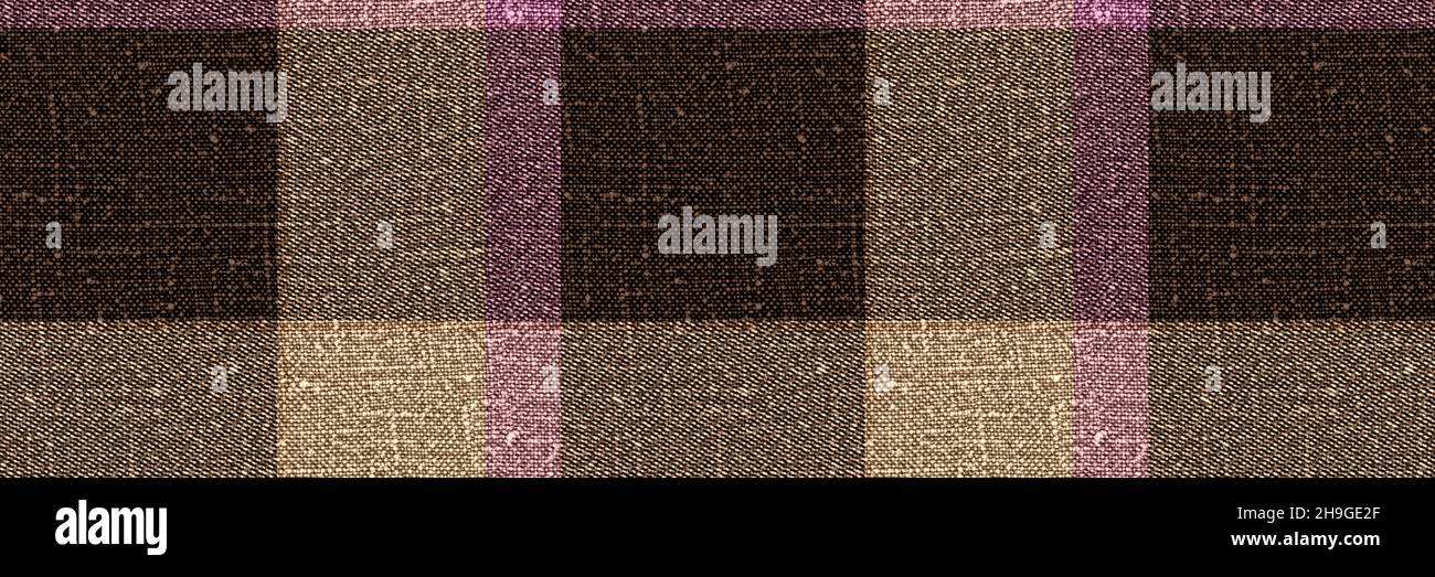 Classic winter tartan plaid seamless edging border. Modern gingham ...