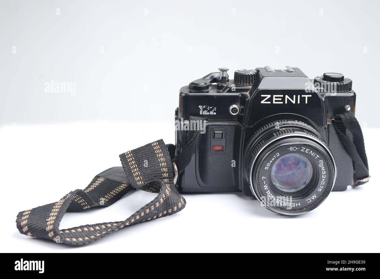 Surabaya, Indonesia. December 2021. Vintage analog camera with isolated ...