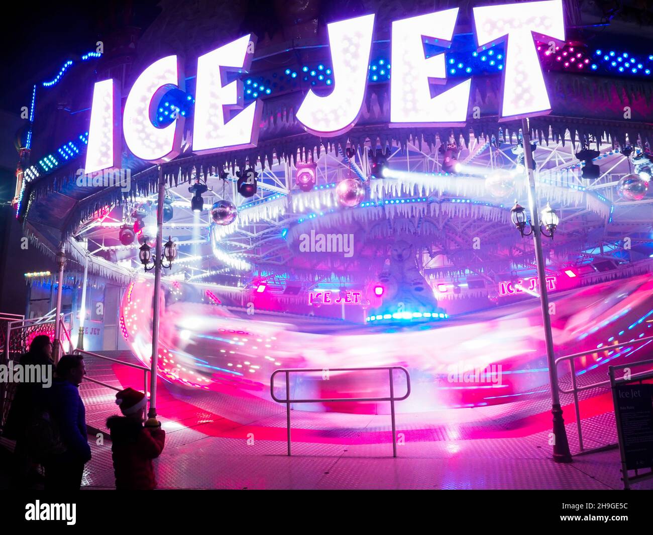 Christmas fairground at Liverpool Stock Photo - Alamy