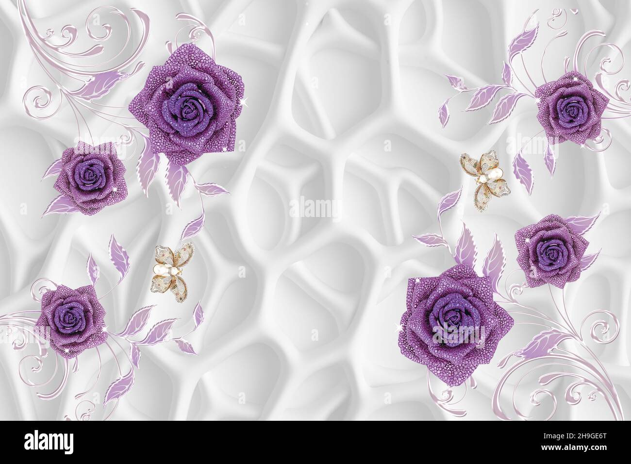 3D High Decoration Background Wallpaper Stock Photo - Alamy