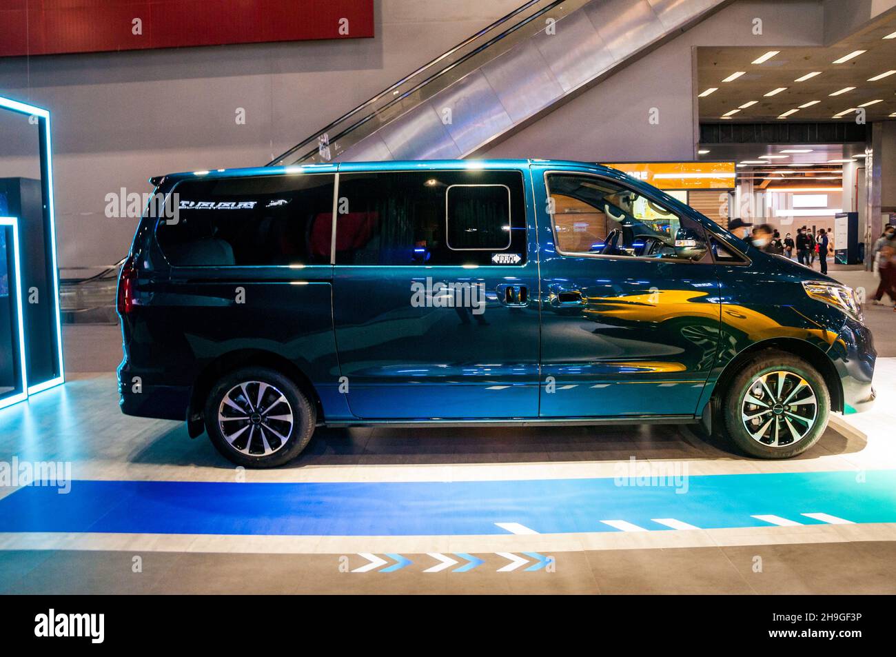 Dongfeng Forthing M7 MPV on display at the 2021 Guangzhou Auto Show, Guangdong Province, China ...