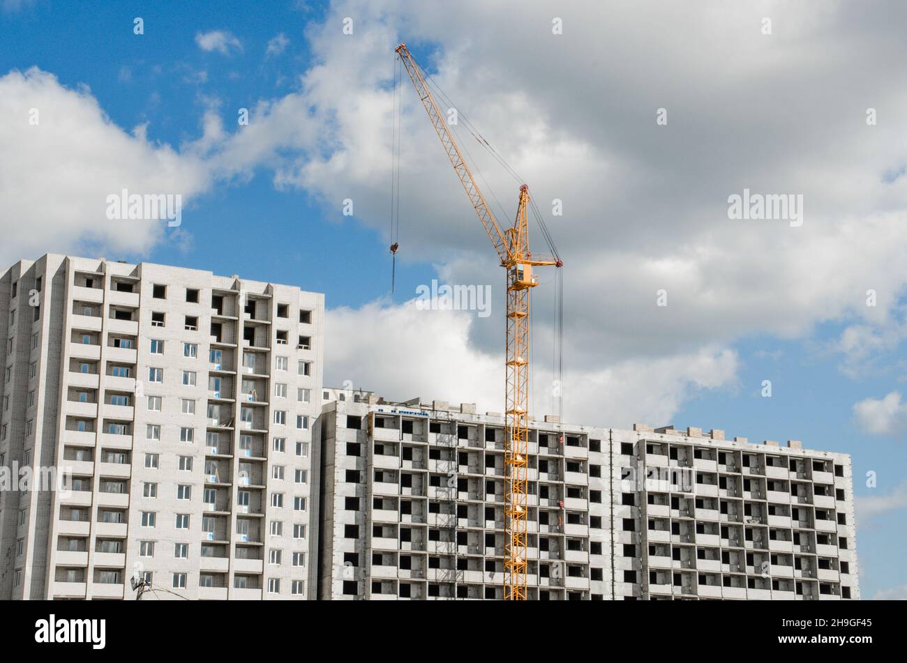 Construction of the new buildings Stock Photo - Alamy