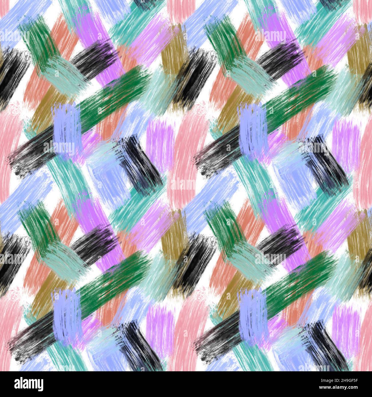 Paint abstract stripes seamless pattern for gifts and cards and posters ...