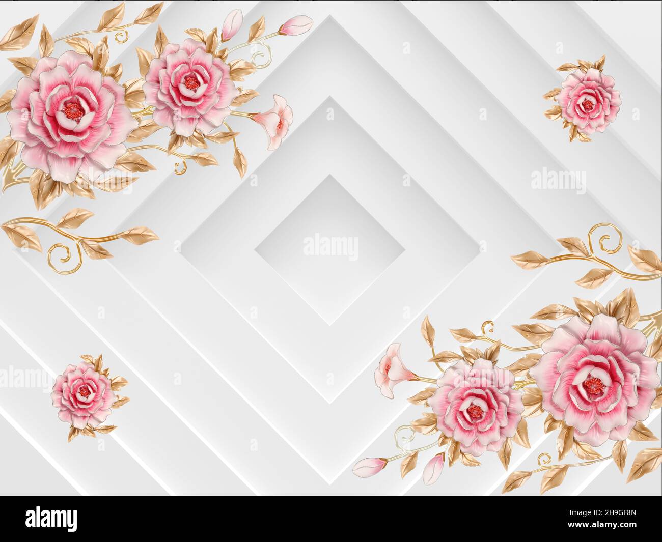 3D High Decoration Background Wallpaper Stock Photo - Alamy