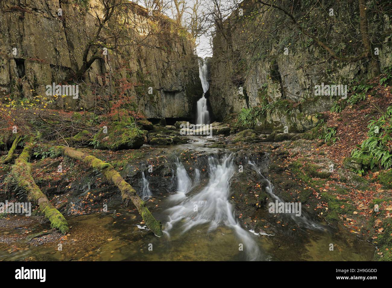 Waterfalls at Catrifgg Force, a short walk from the village of ...