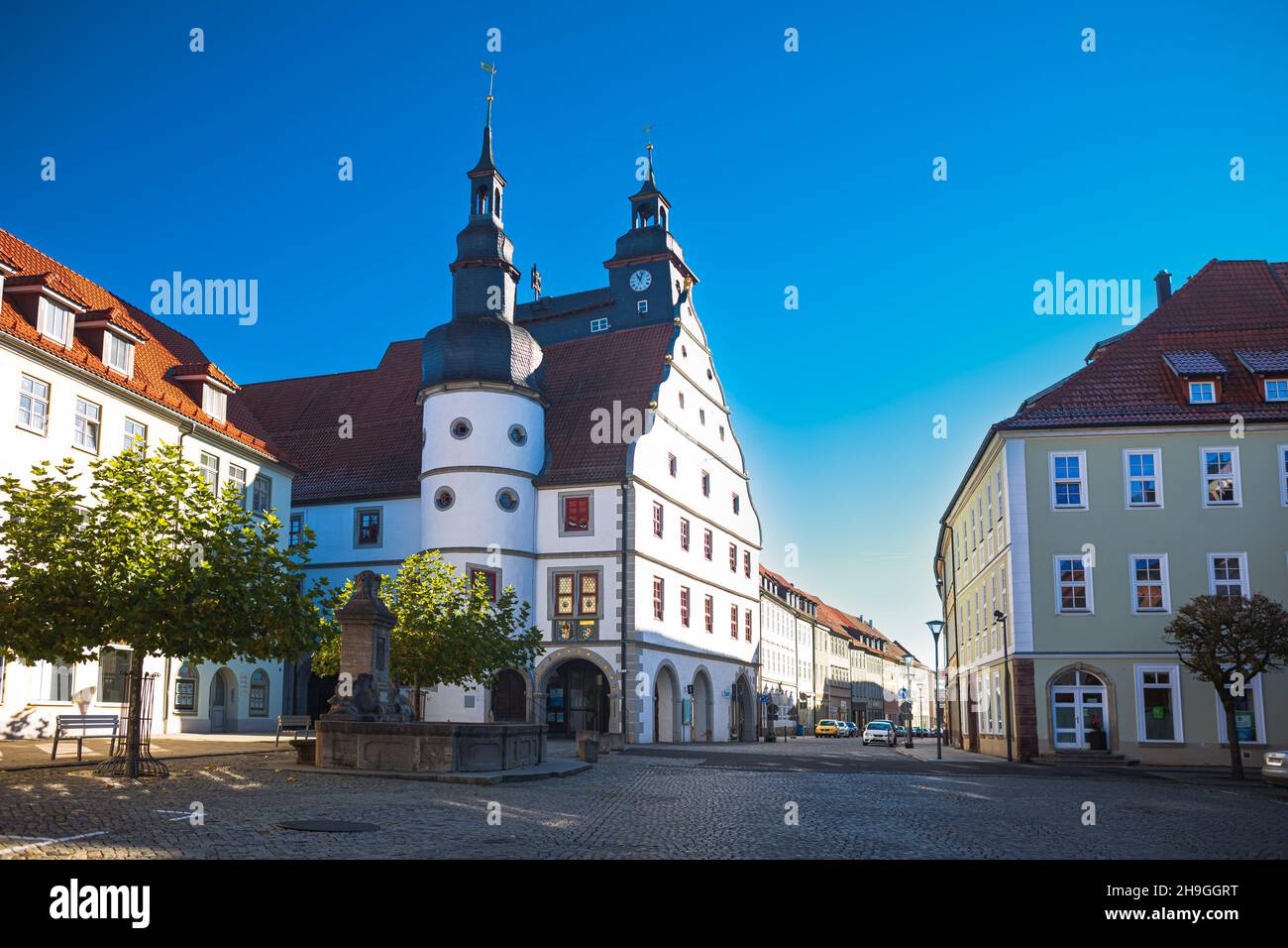 HILDBURGHAUSEN, GERMANY - CIRCA OKTOBER, 2021: The townscape of ...