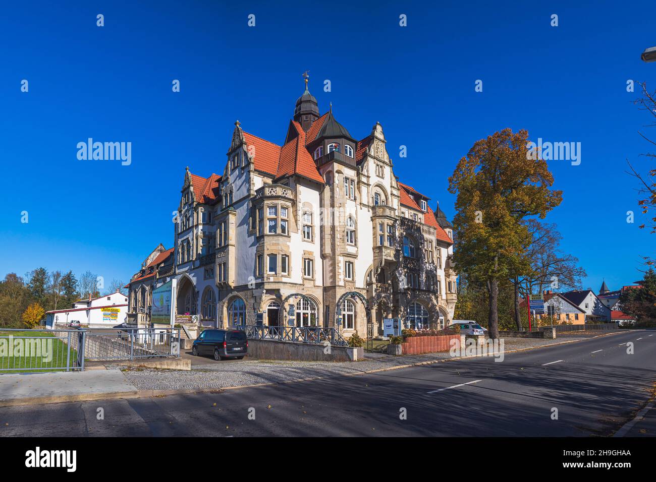 HILDBURGHAUSEN, GERMANY - CIRCA OKTOBER, 2021: The townscape of ...