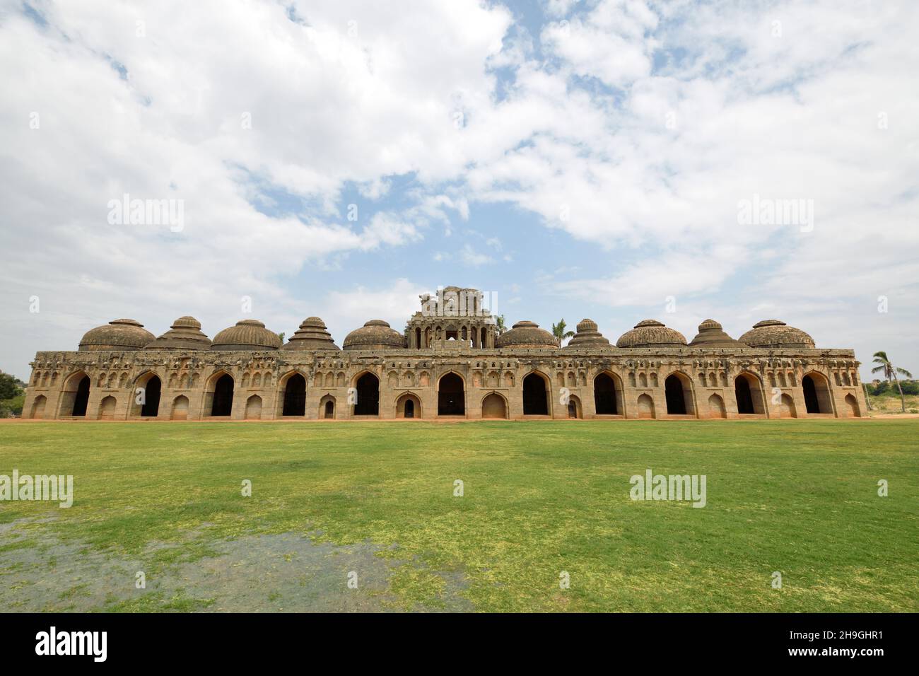 Elephant Stables at Hampi, Karnataka, India. UNESCO world heritage site ...