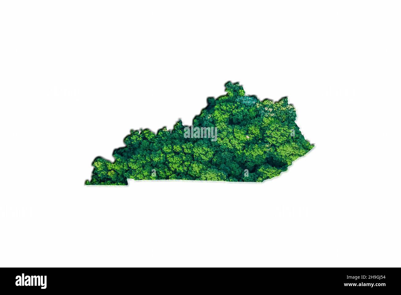Map of liberty kentucky Cut Out Stock Images & Pictures - Alamy