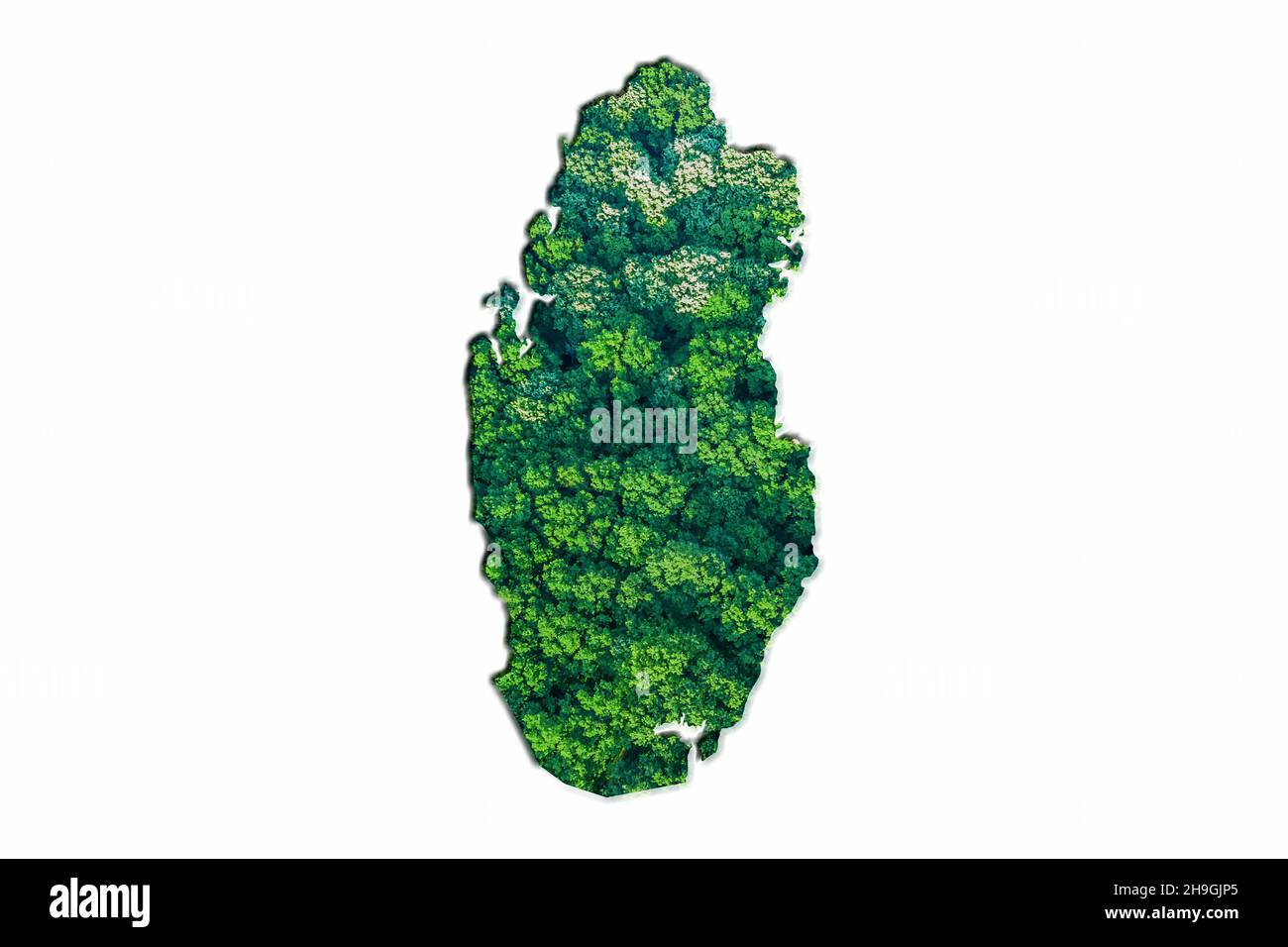 Map qatar on green hi-res stock photography and images - Alamy