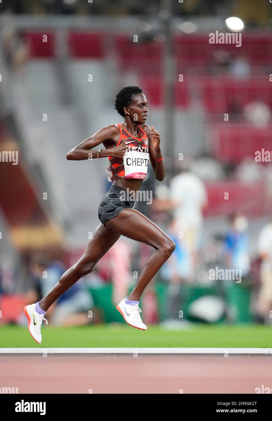 Irene Chebet Cheptai competing in the 10,000 meters of the 2020 Tokyo Olympic Games Stock Photo ...