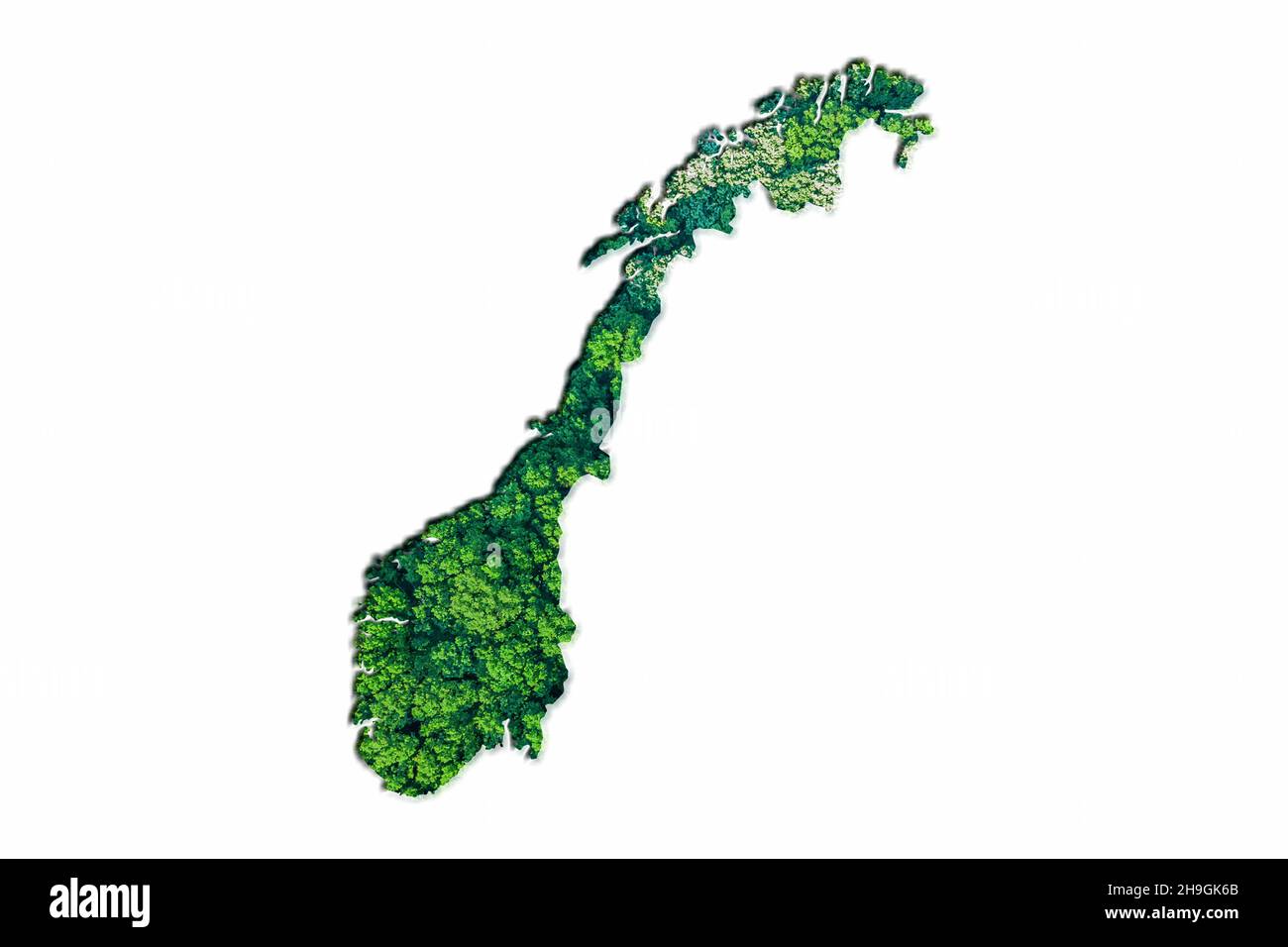 Map norway on political Cut Out Stock Images & Pictures - Alamy