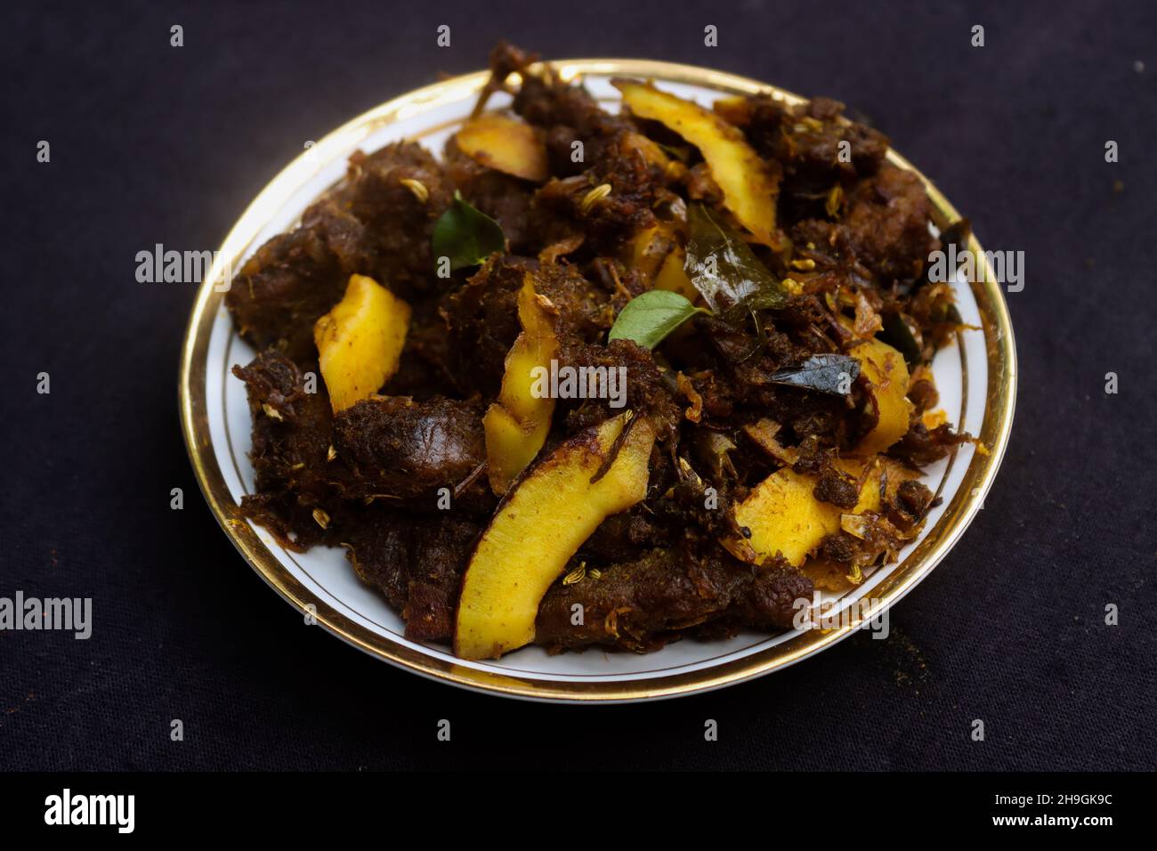 beef fry beef curry kerala style beef fry and beef curry Stock Photo ...