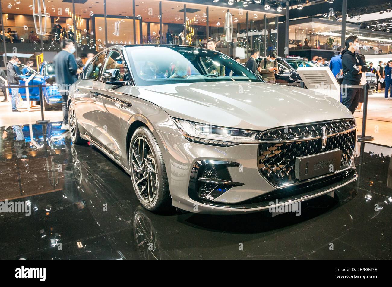 Lincoln Zephyr on display at the 2021 Guangzhou Auto Show, Guangdong ...