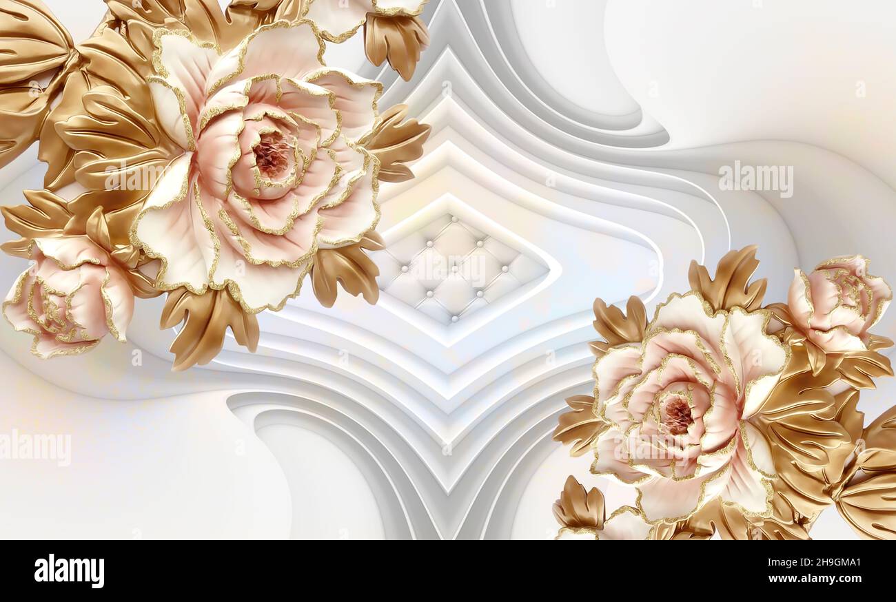 3D High Decoration Background Wallpaper Stock Photo - Alamy