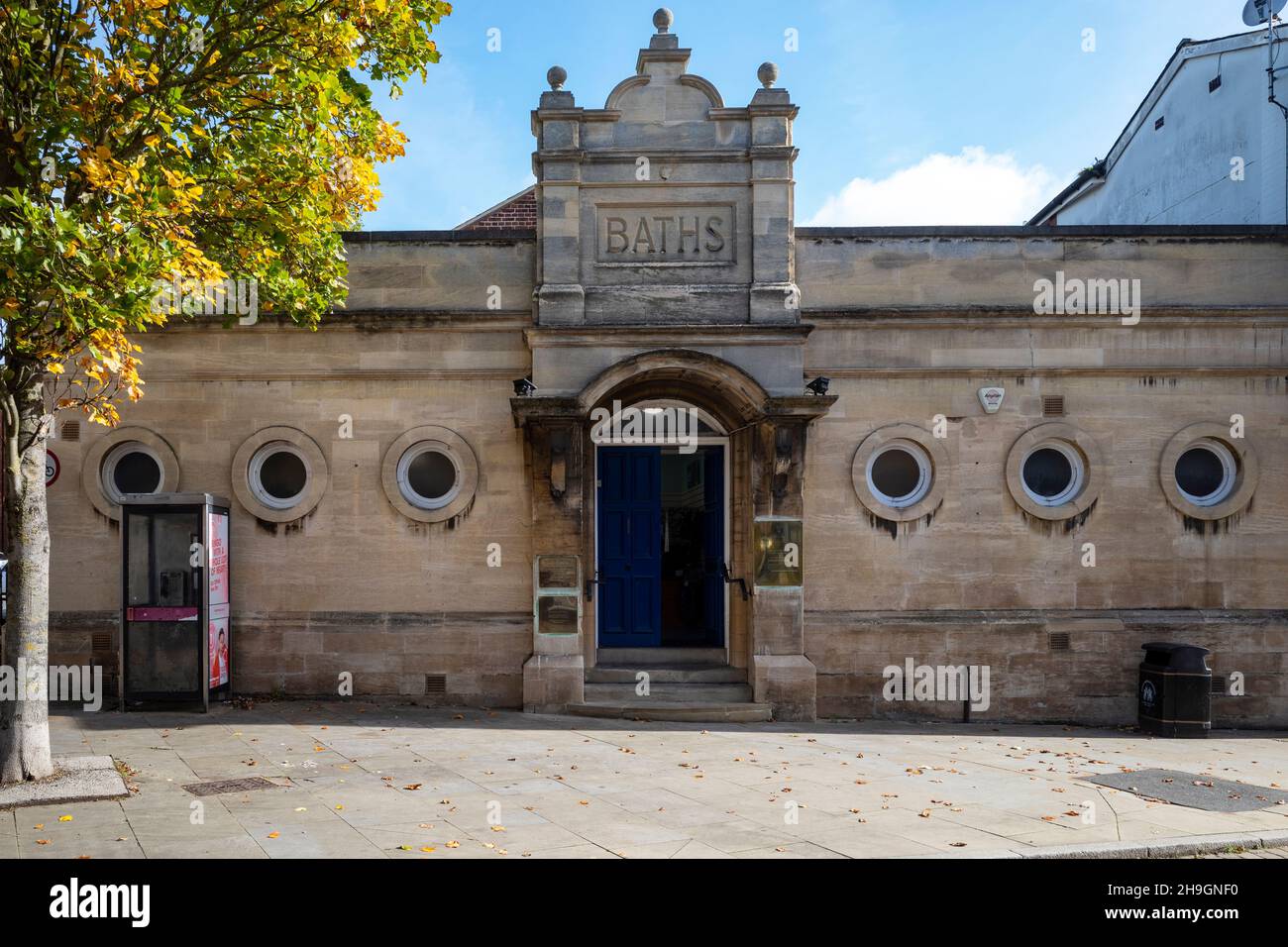 Swimming baths Ipswich Suffolk Stock Photo - Alamy