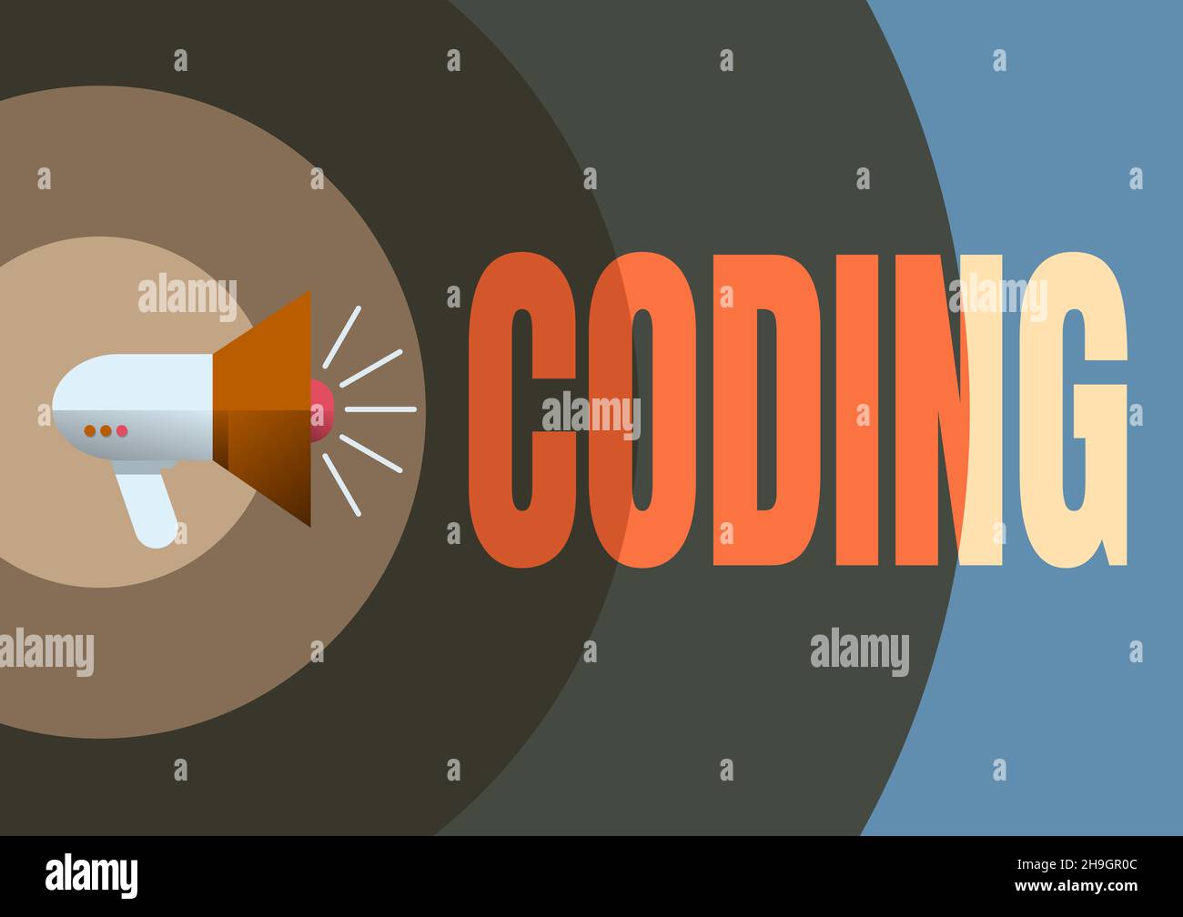 Conceptual Display Coding Conceptual Photo Assigning Code To Something For Classification