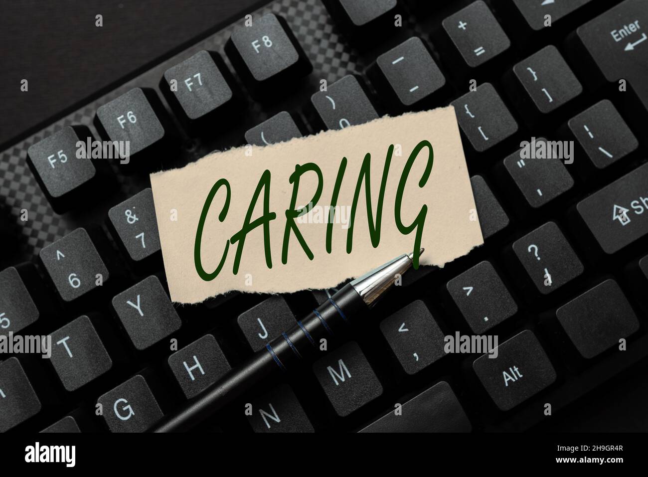 Conceptual caption Caring. Word for practice of looking after those ...