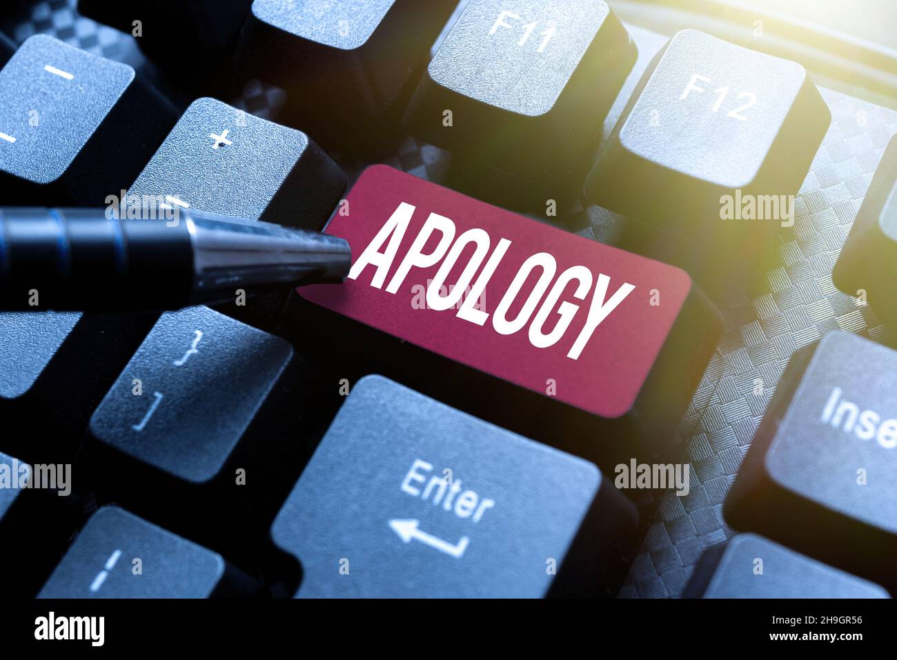 Text caption presenting Apology. Conceptual photo a written or spoken ...