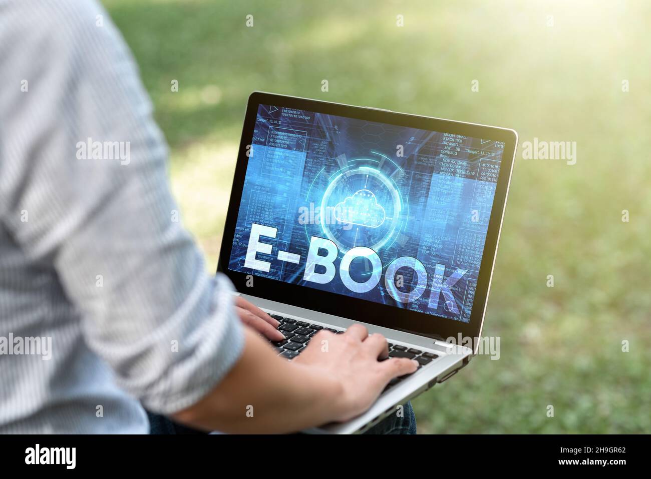 Writing displaying text E Book. Business idea electronic version of ...