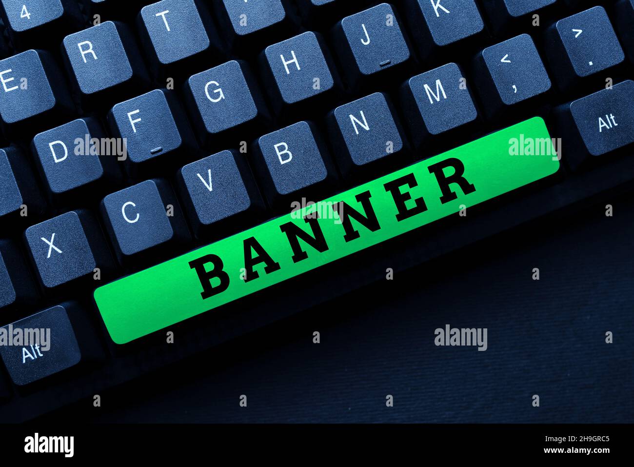 Handwriting text Banner. Business showcase long strip cloth bearing ...