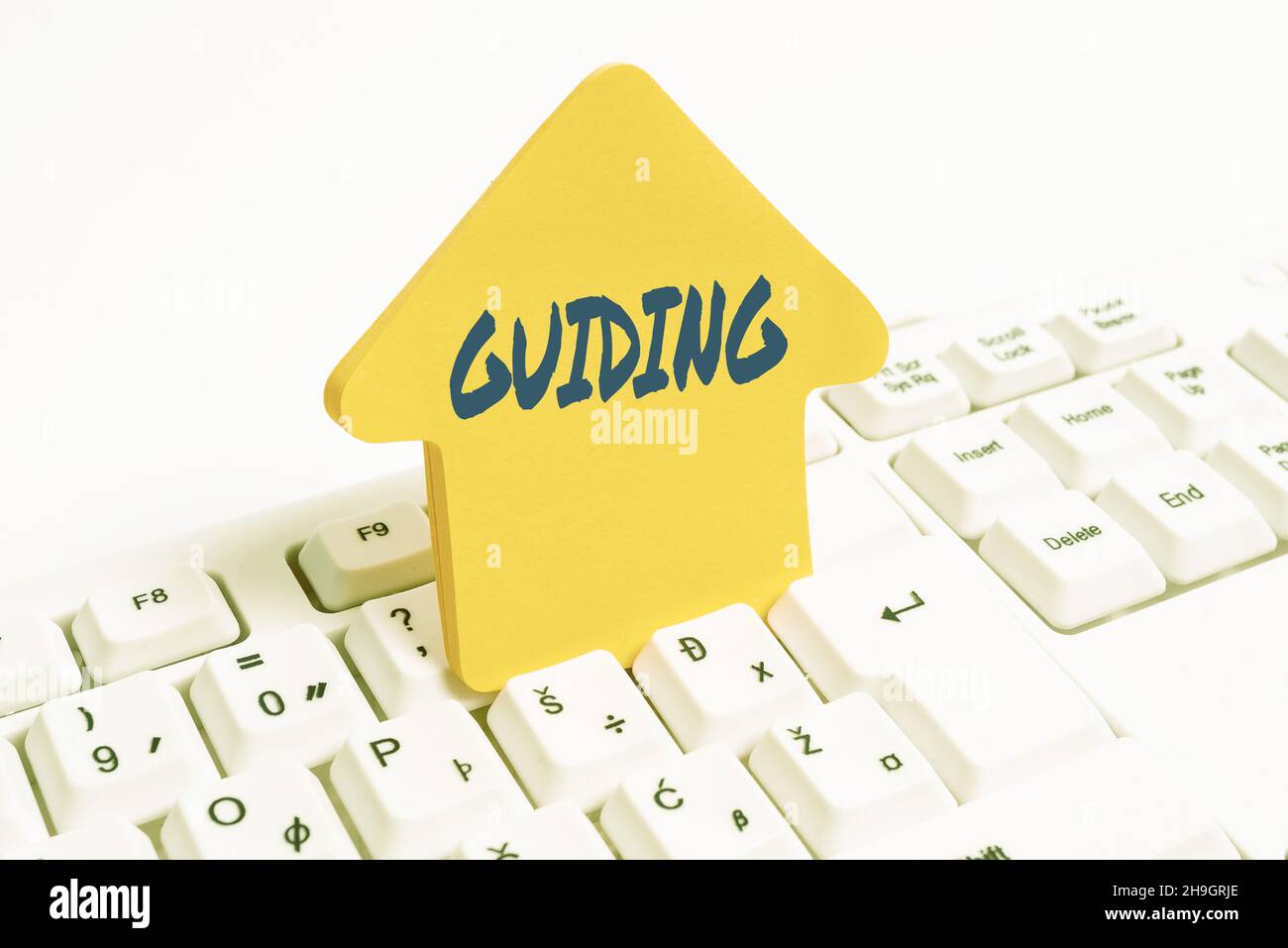 Writing displaying text Guiding. Internet Concept to show someone how ...