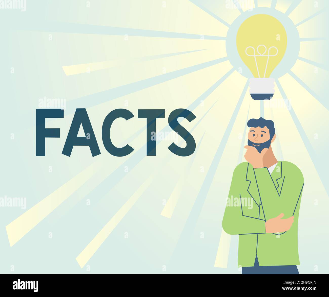 Hand writing sign Facts. Concept meaning information used as evidence ...