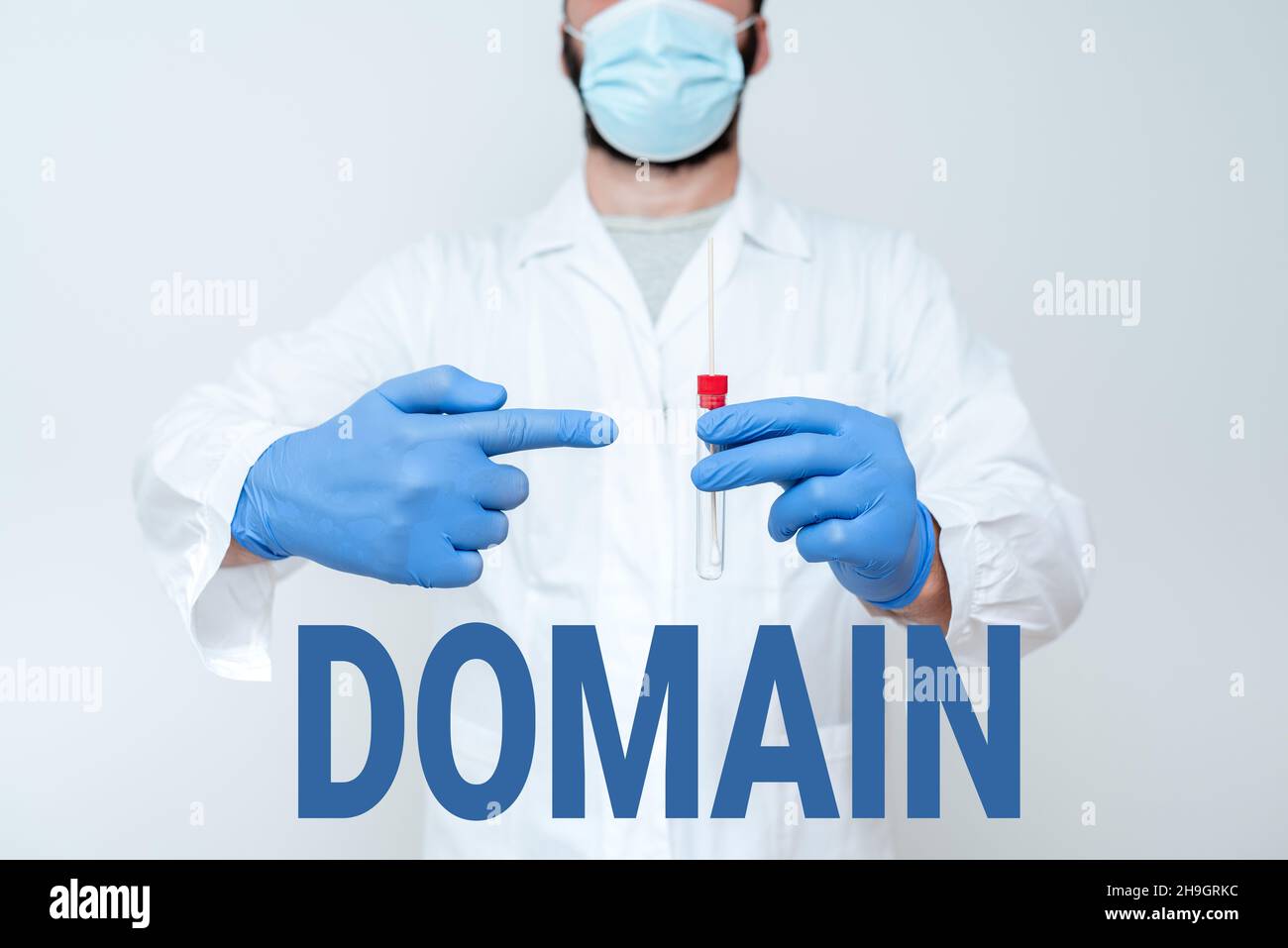 Handwriting text Domain. Concept meaning an area of territory ...