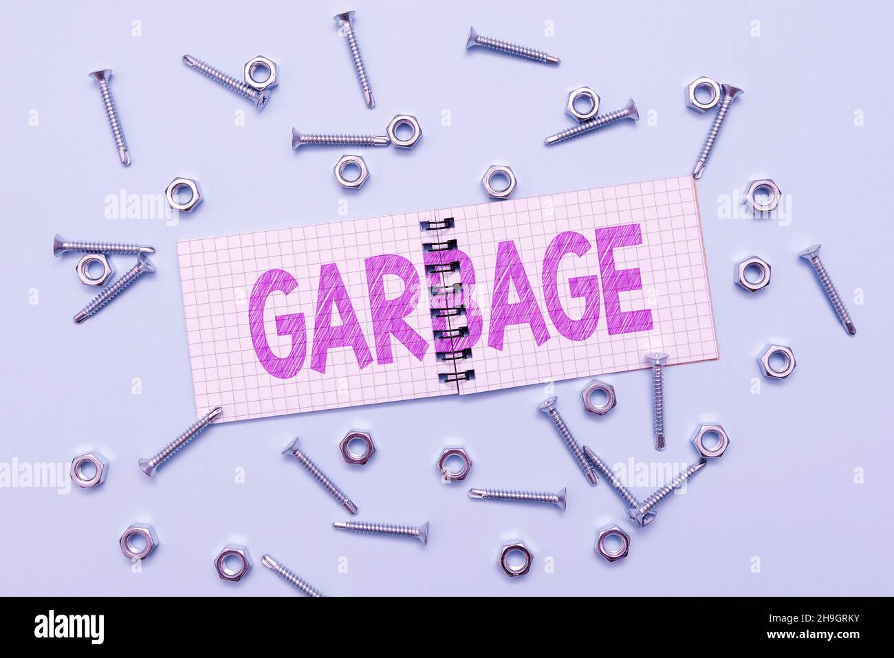 Inspiration showing sign Garbage. Internet Concept waste material or ...