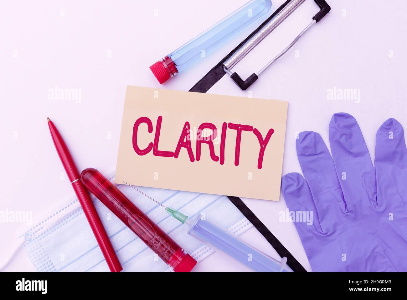 Text caption presenting Clarity. Internet Concept Being coherent ...