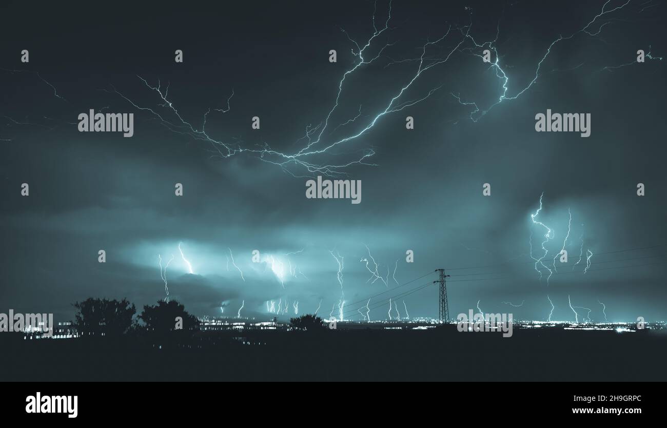 Lightning bolt of energy hi-res stock photography and images - Alamy