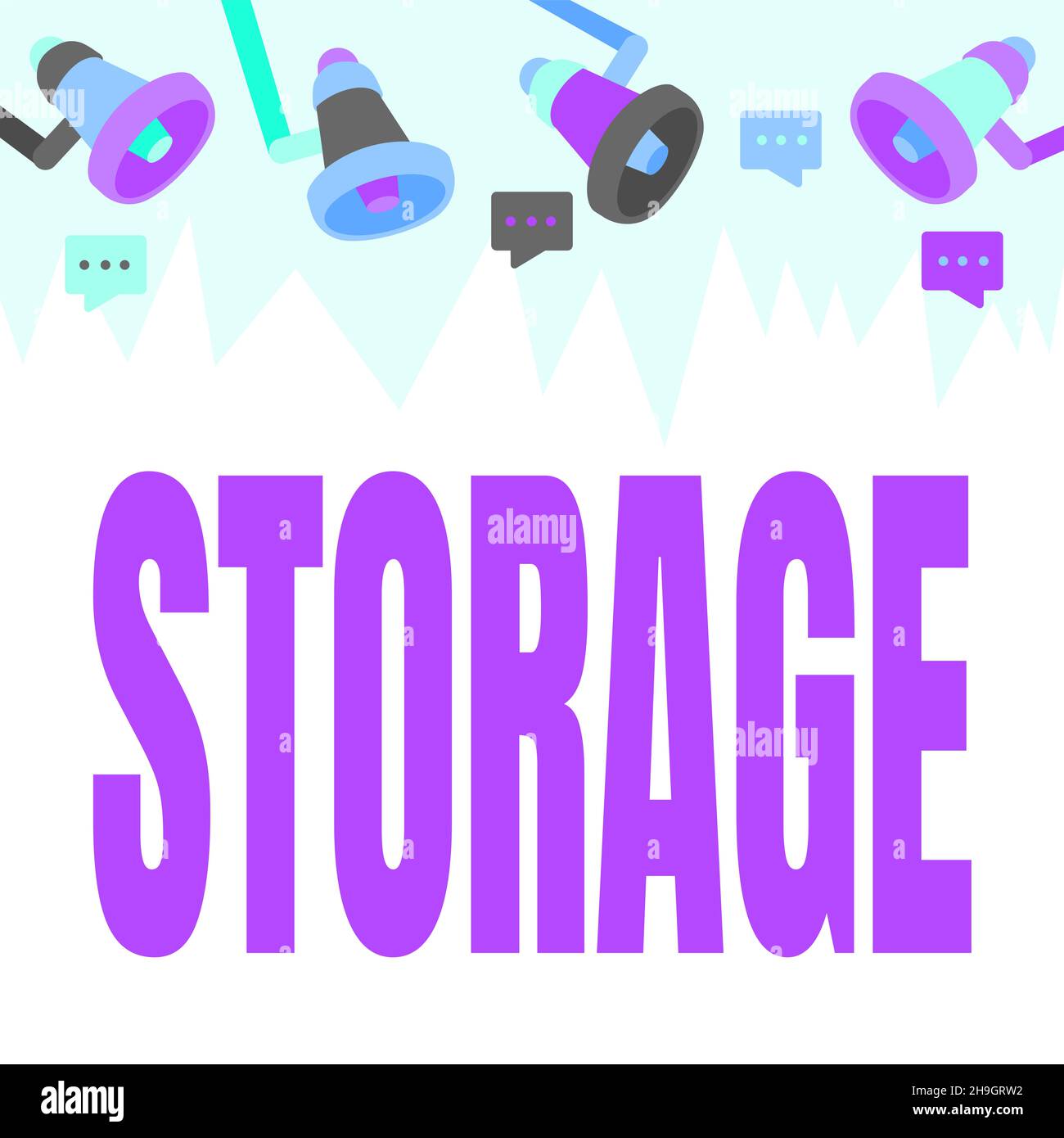 Hand writing sign Storage. Word for Action of storage something for ...