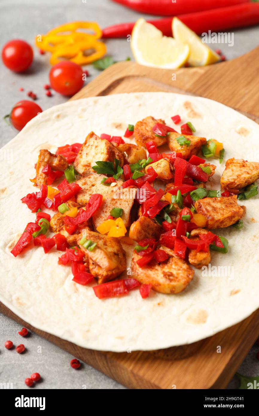 Taco with paprika hi-res stock photography and images - Alamy