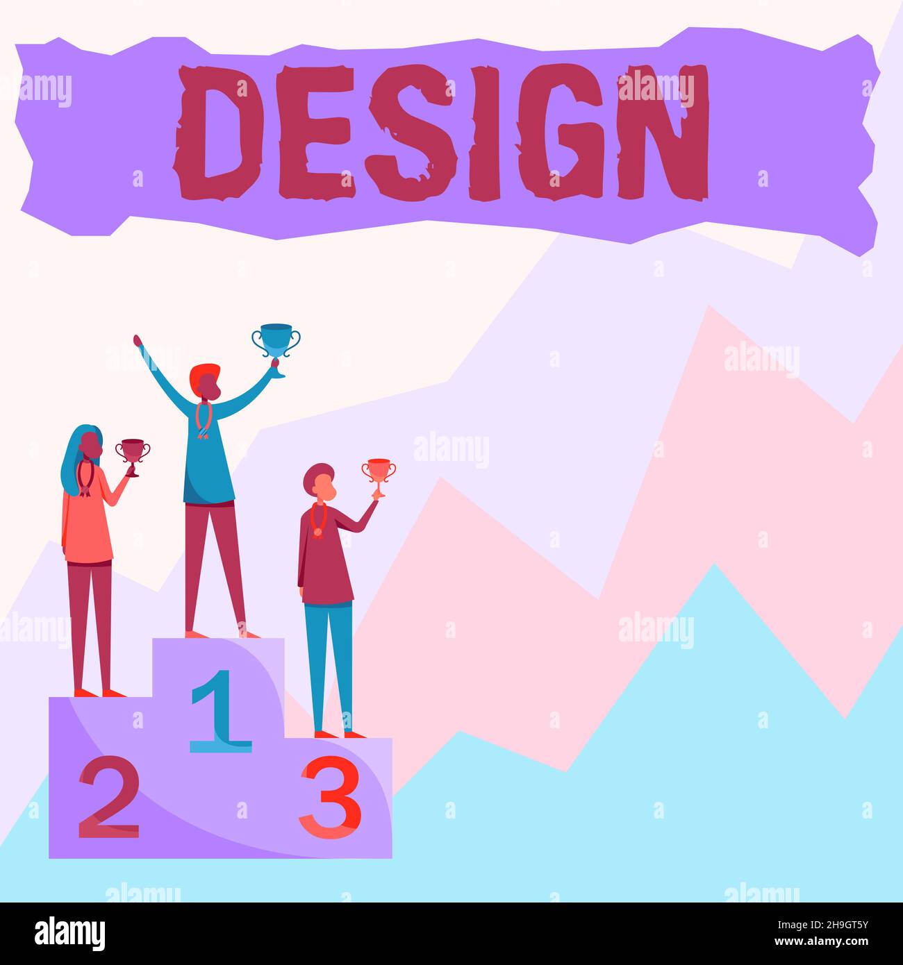 Handwriting text Design. Business concept plan drawing produced to show ...