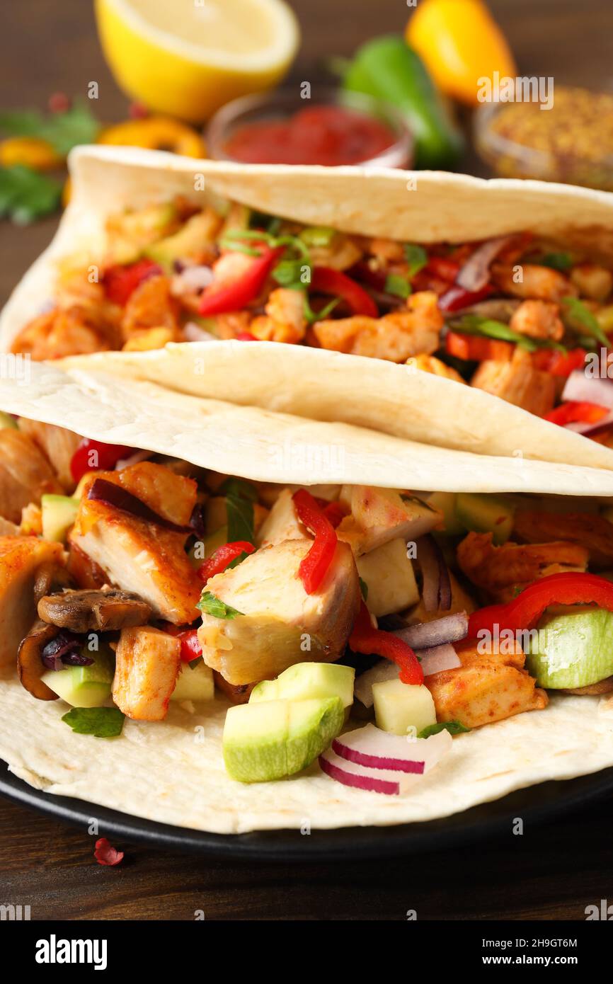 Taco with paprika hi-res stock photography and images - Alamy