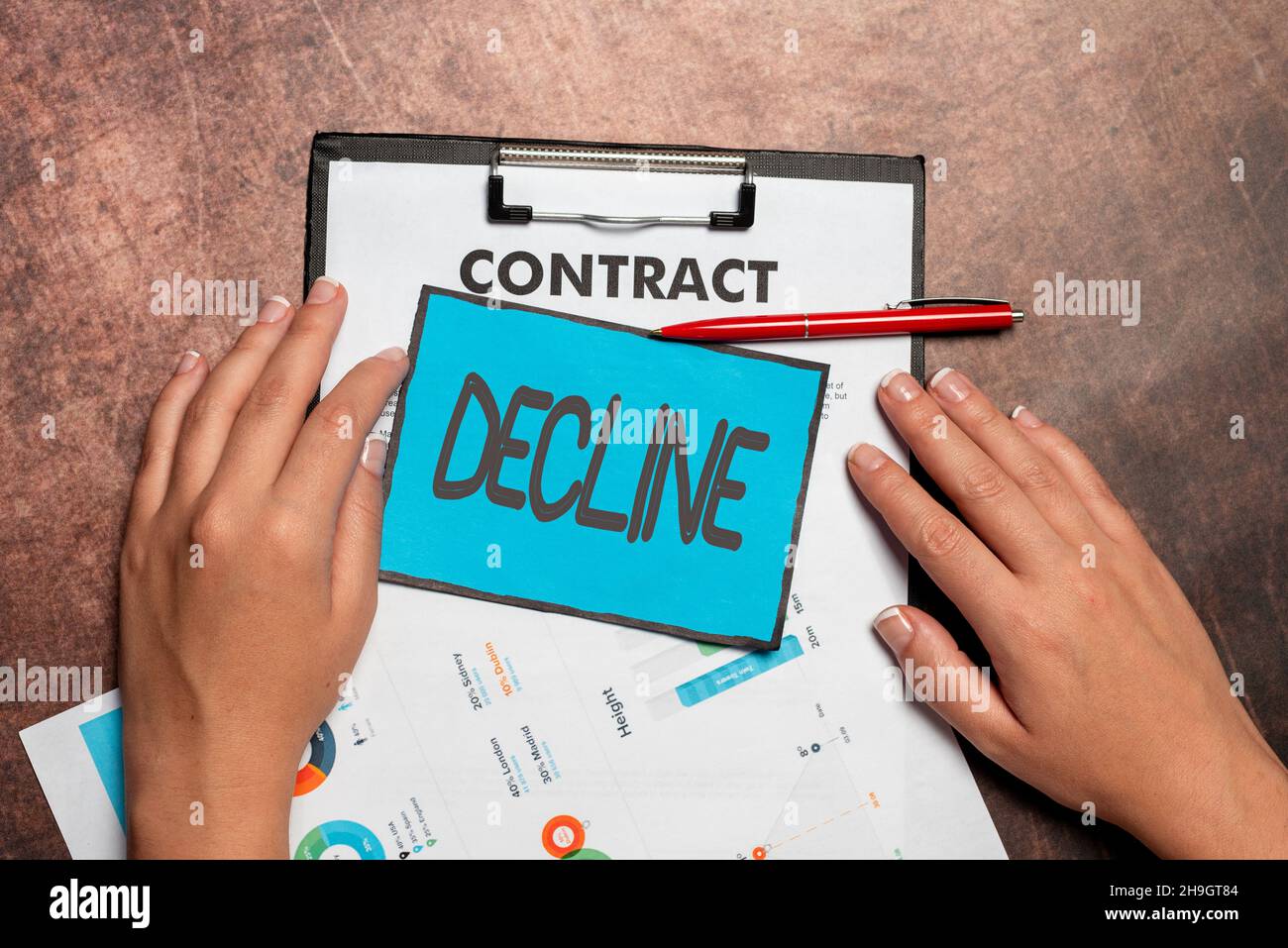 Conceptual display Decline. Business approach Become smaller fewer less ...