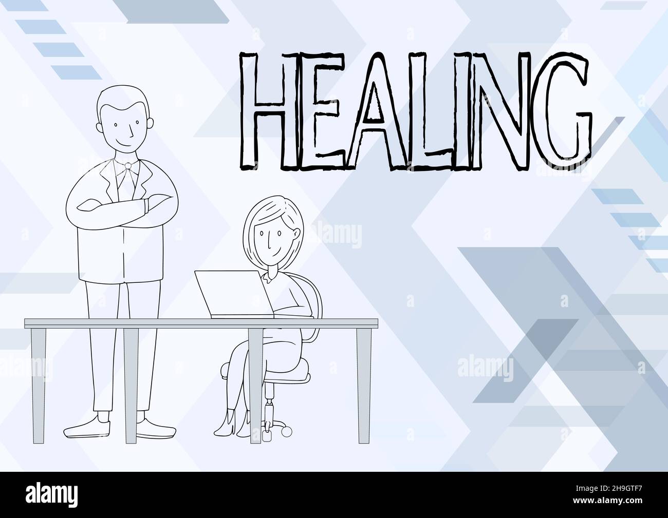 Text sign showing Healing. Conceptual photo process of making or ...