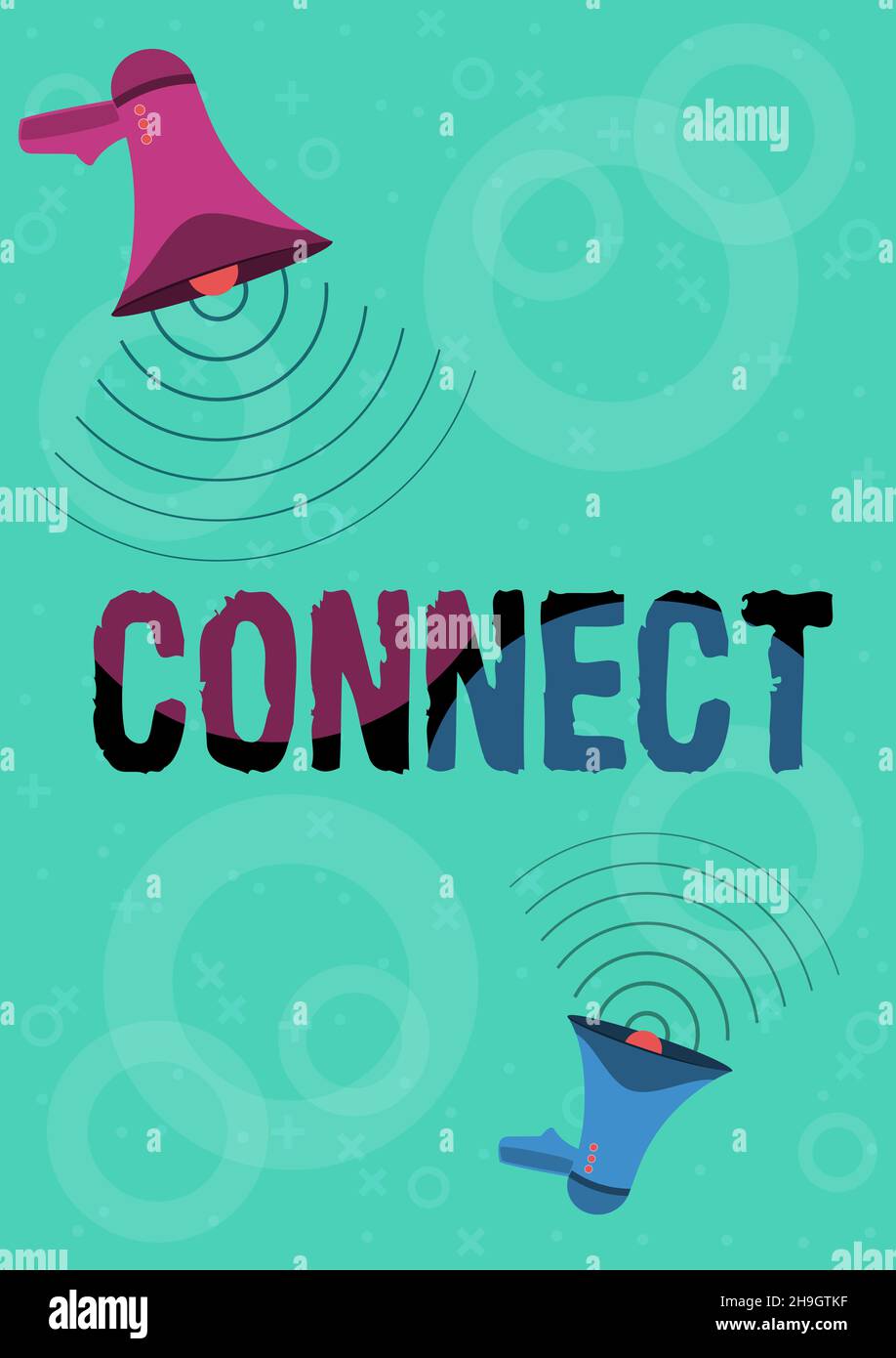 Text showing inspiration Connect. Concept meaning Being together ...