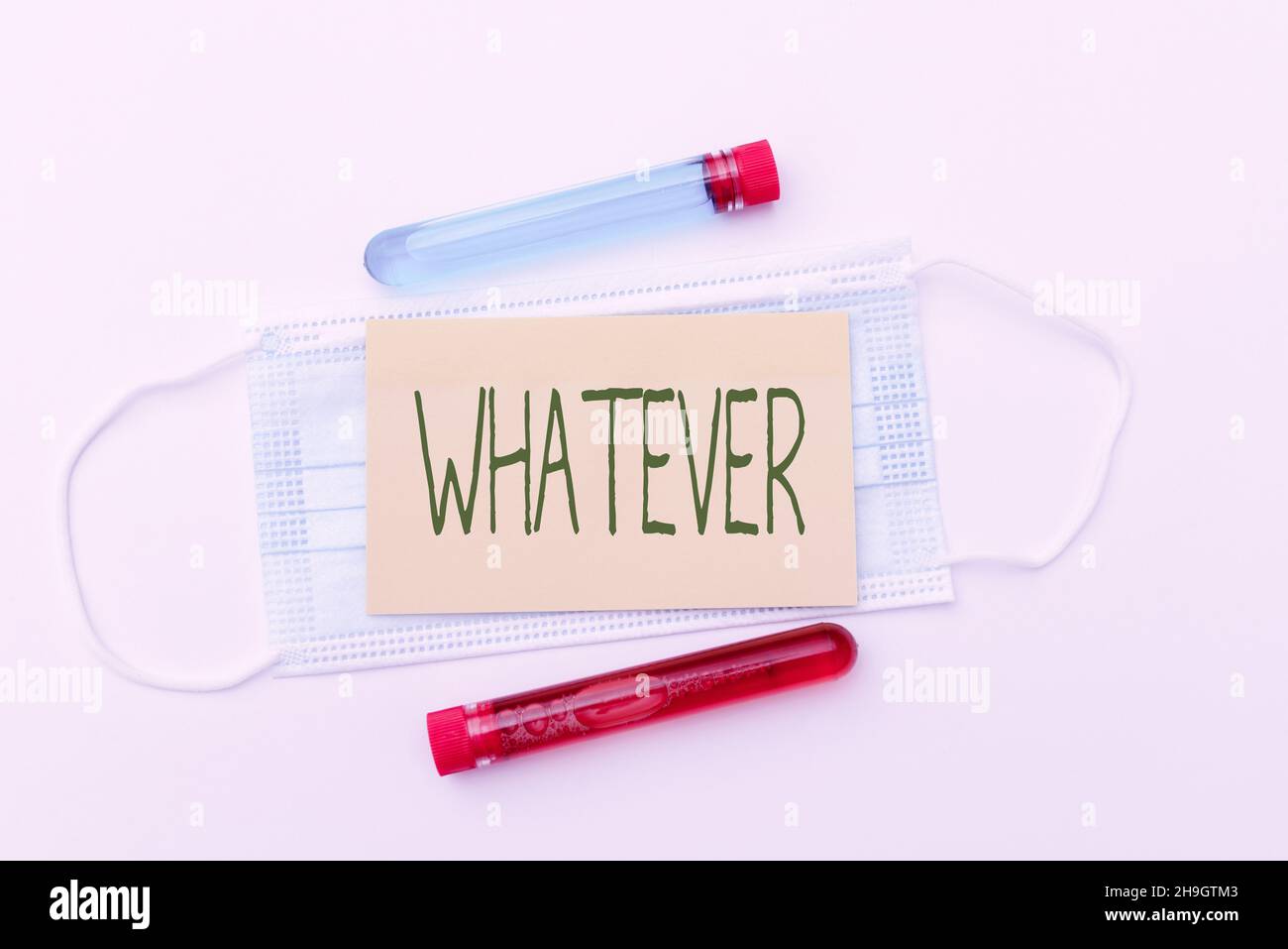 Handwriting text Whatever. Word Written on used to emphasize a lack of ...