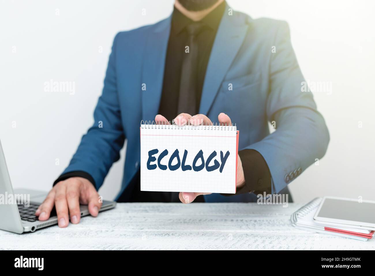 Hand writing sign Ecology. Business overview Branch of science relation ...