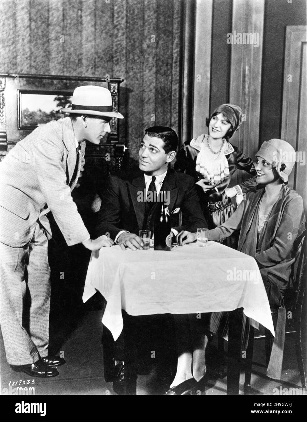 CLARK GABLE and ZITA JOHANN (at right) in the Broadway Stage Play ...