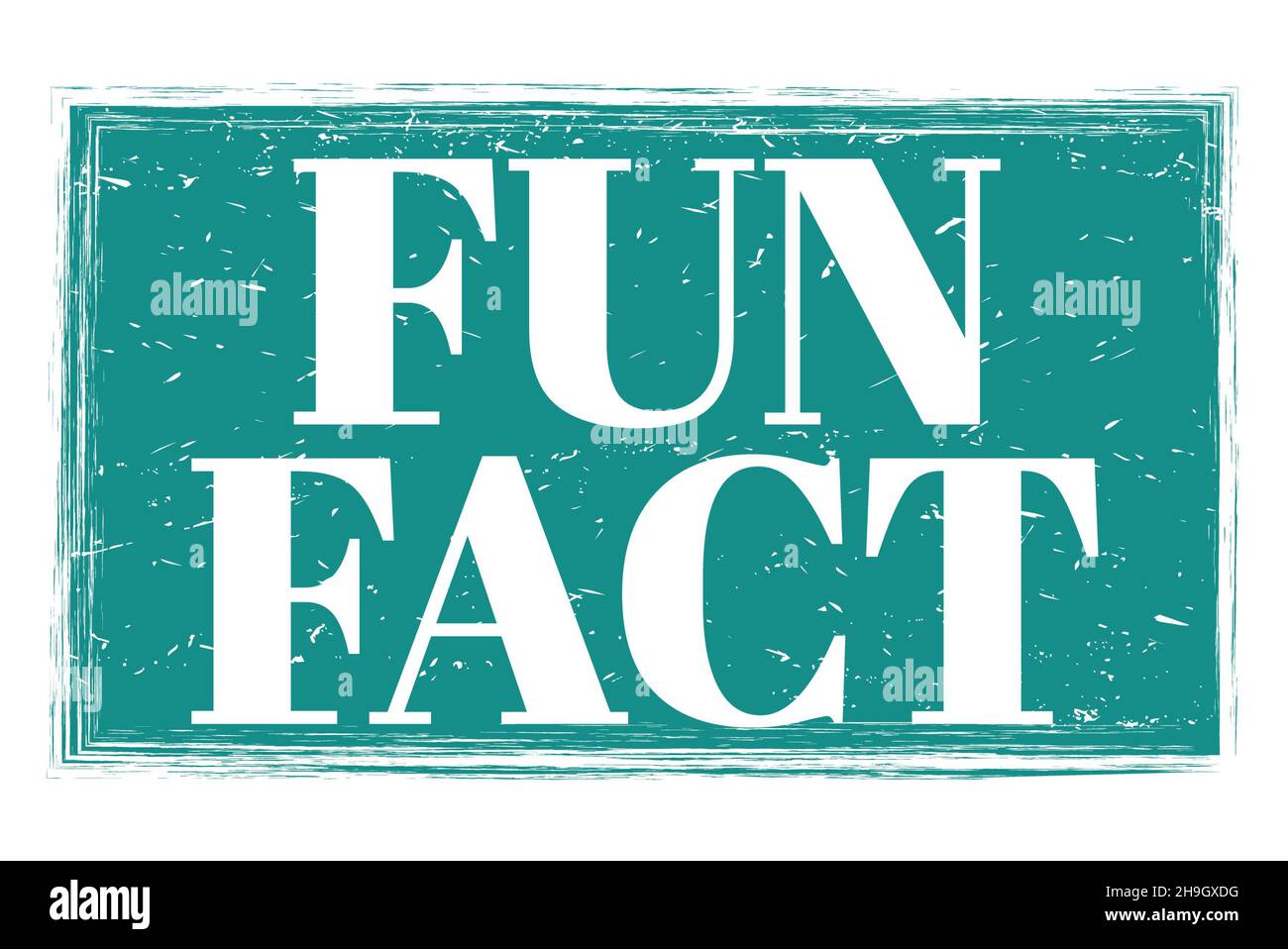 FUN FACT, words written on blue grungy stamp sign Stock Photo - Alamy