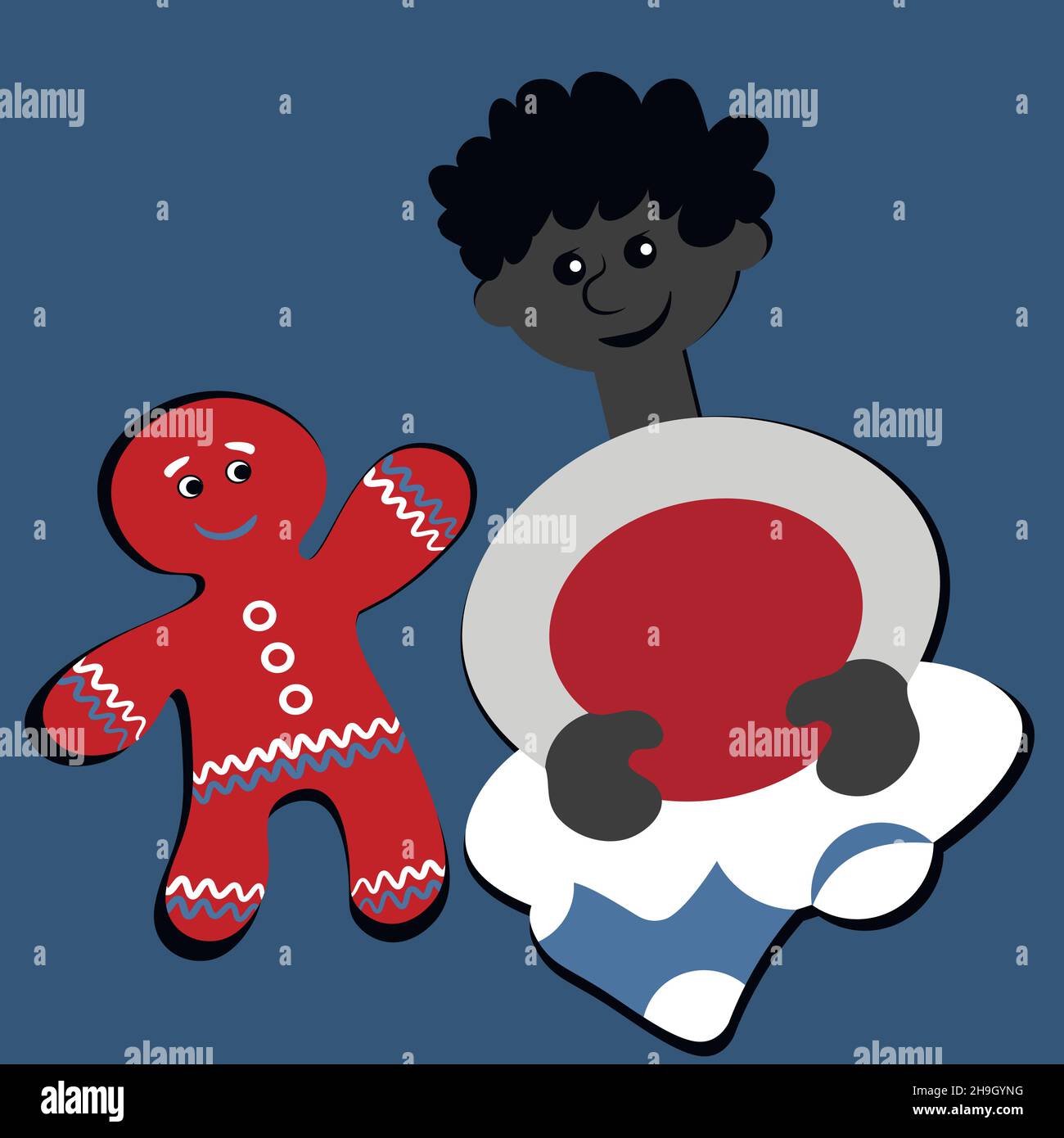 The gingerbread man fairy tale Stock Vector Images - Alamy