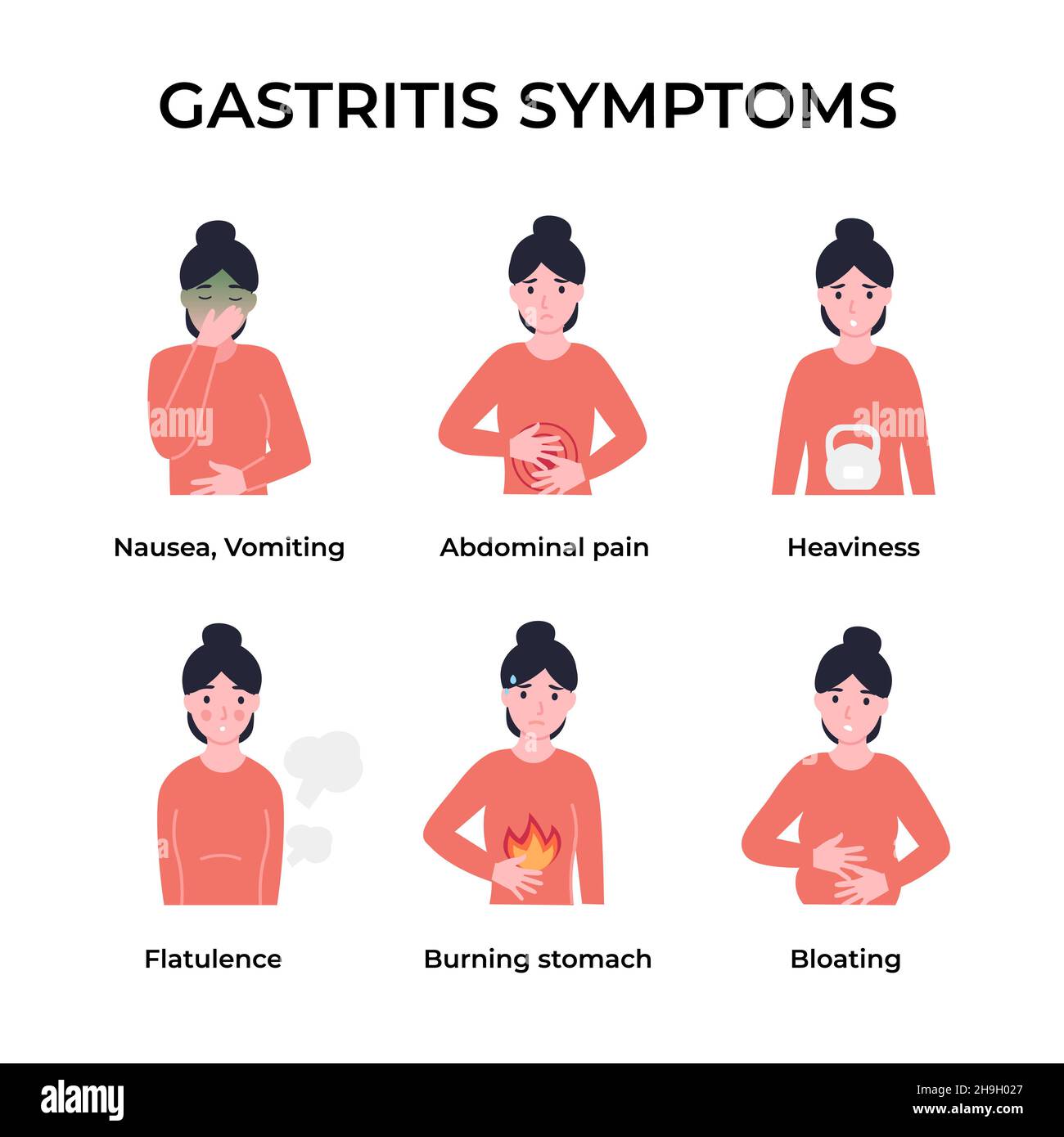 Gastritis symptoms hi-res stock photography and images - Alamy