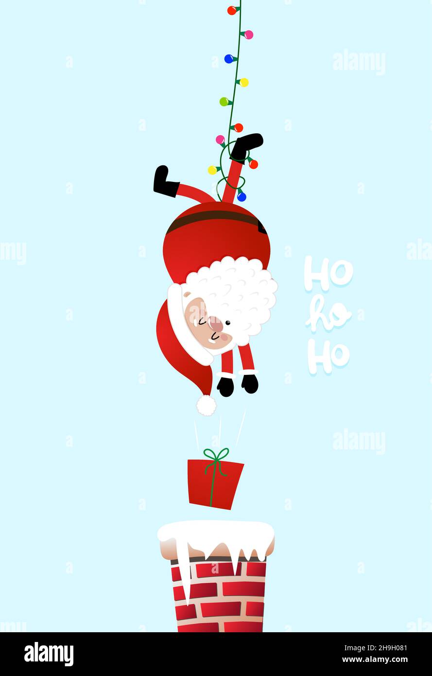 Christmas lights down in Stock Vector Images - Alamy